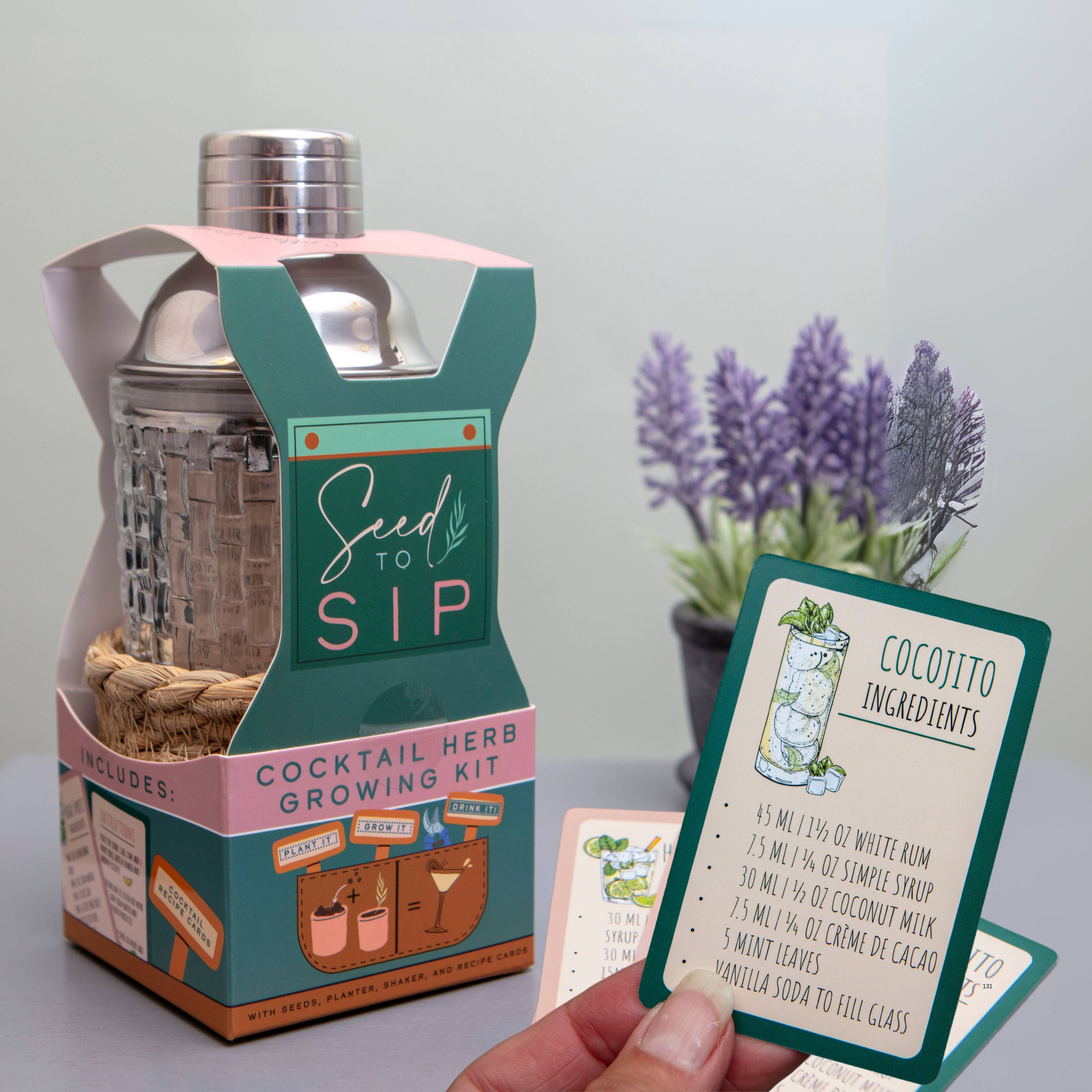 Seed to Sip Grow Your Own Cocktails Gift Set – Dimensional Art