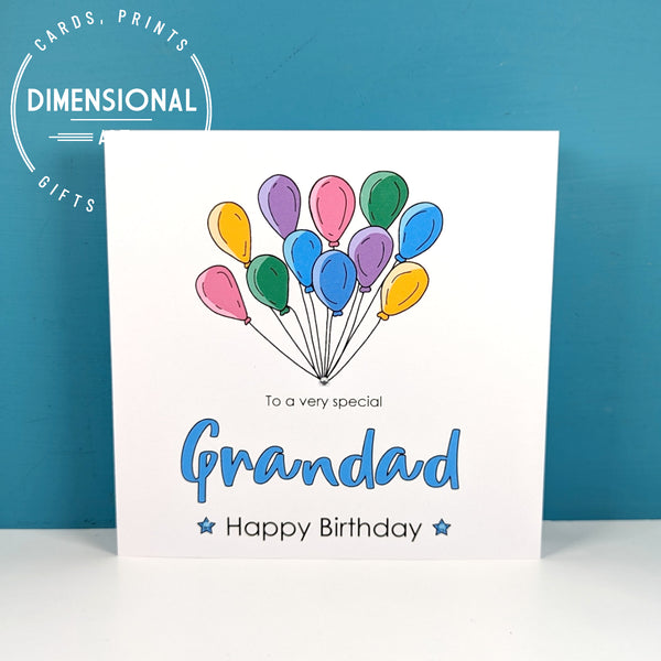 GRANDAD Birthday Card – Dimensional Art